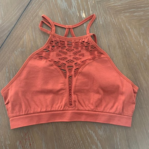 Leto | Tops | Leto New Rust Crochet Front Seamless Bralette Cr | Poshmark